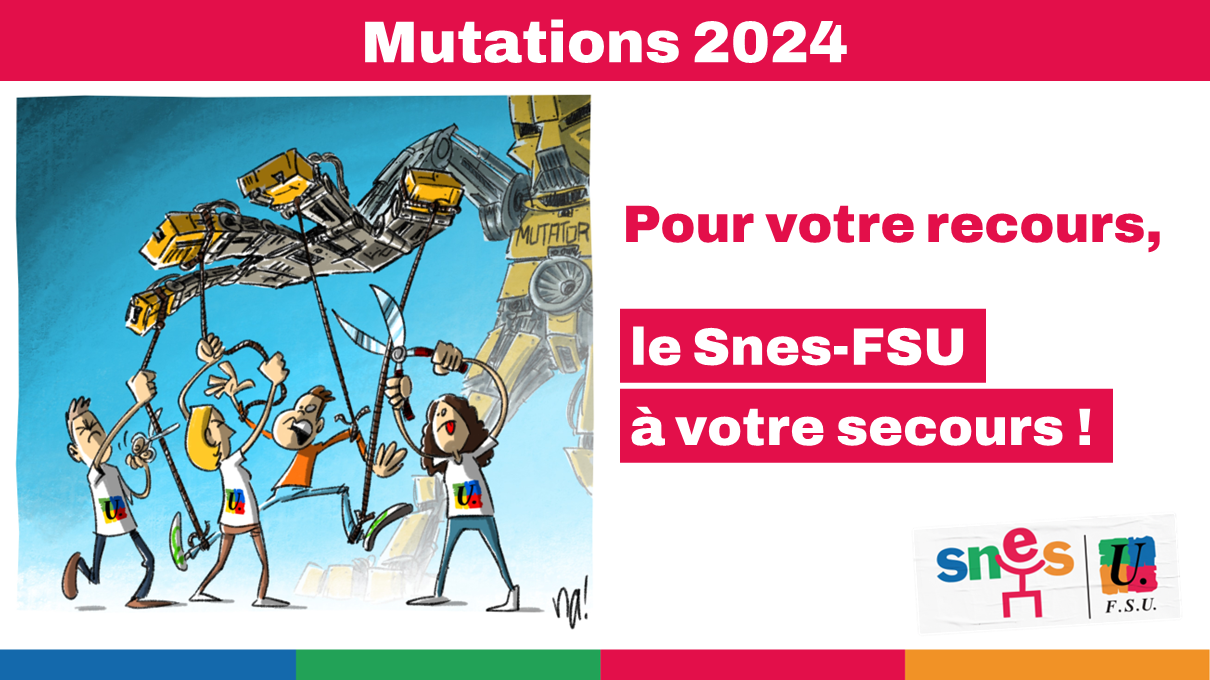 Mutations inter 2024 : faire un recours avec le SNES-FSU – SNES Poitiers