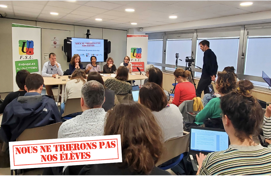 "Nous ne trierons pas nos élèves !" : l'appel de la FSU à poursuivre la ...