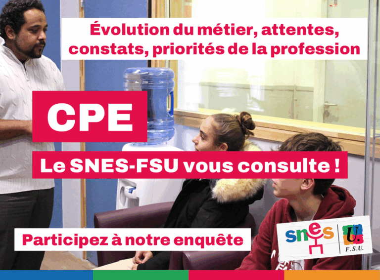 Conseiller principal d'éducation - SNES - Syndicat National des ...