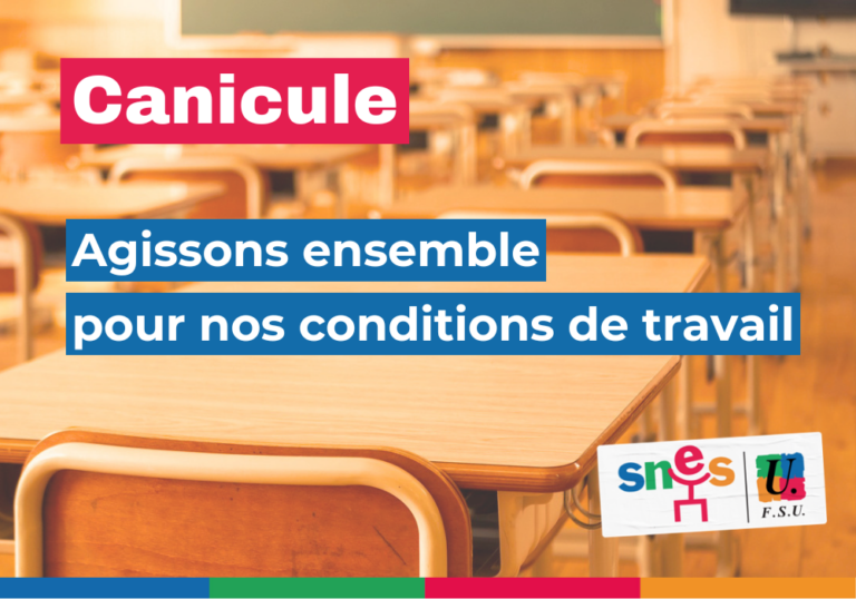 Canicule : protéger et agir - SNES - Syndicat National des ...